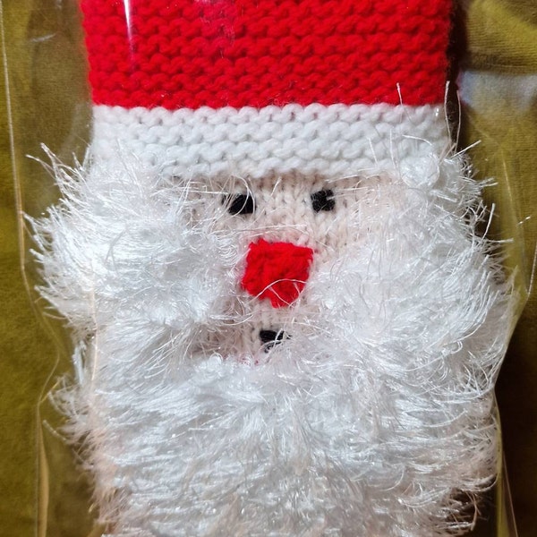 KNITTING PATTERN - Christmas Santa and Snowman Chocolate Bar Cover 16 ...