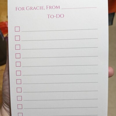 Personalized to Do List Notepad Custom to Do Notepad Teacher Gift Gift ...