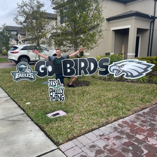 Go Birds It's a Philly Thing Yard Sign Philadelphia Eagle Super Bowl ...