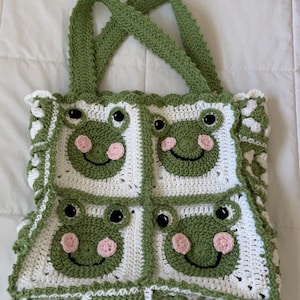 CROCHET PATTERN loopy Lily Granny Square Instant Download Crochet Frog ...