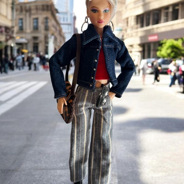 Doll Dress, 12 Inch Doll Floral Dress, 1/6 Scale Fashion Clothes, Doll ...