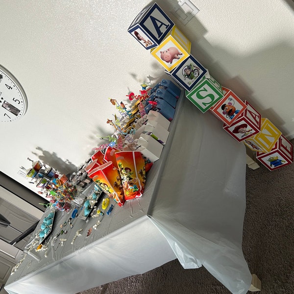 Toy Story ABC Blocks: Party Decor, Birthday Decor (unassembled) - Etsy