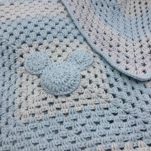 Mouse Ears Granny Square Crochet Pattern, Easy Crochet Pattern, Mouse ...