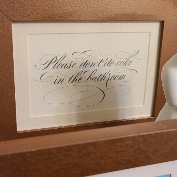 Home is Where the Fart is | Calligraphy Print Art Decor 7" X 5" - Etsy