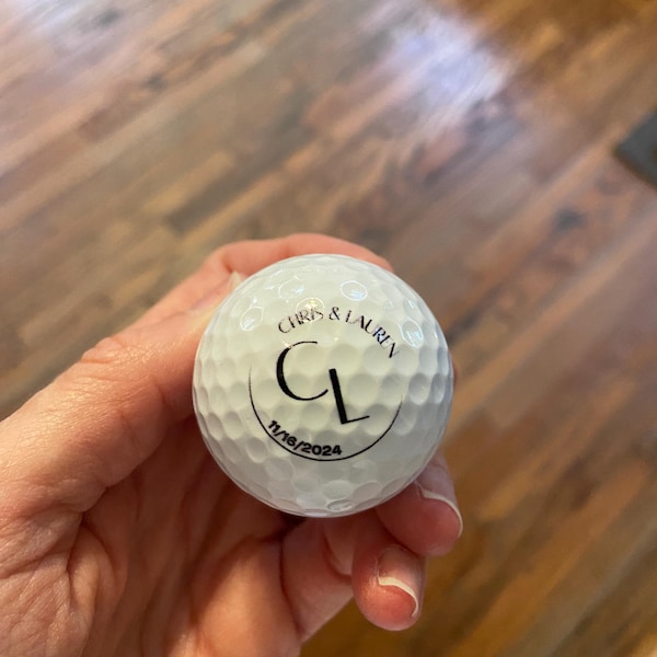 Personalized Wedding Golf Ball Favors, Bride and Groom Golf Balls ...