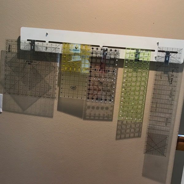 Wall Mounted Quilt Ruler Rack: Space-saving Sewing Organizer - Etsy