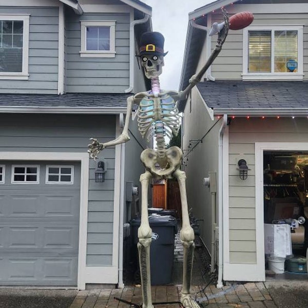 3D Printed Parts for My Hackaday.io 3-axis Talking Skull Mod for 12ft ...