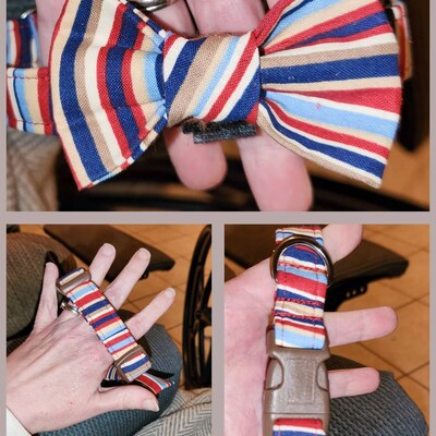 Blue & Black Collar With Matching Friendship Wrist Bracelet and Charm ...