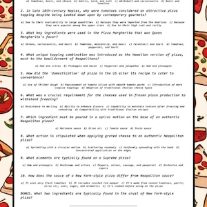 20 Printable Pasta Types Picture Quiz, Picture Trivia, Party Game ...