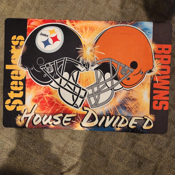 Personalized House Divided Doormats, Custom Any Team Football Divided ...
