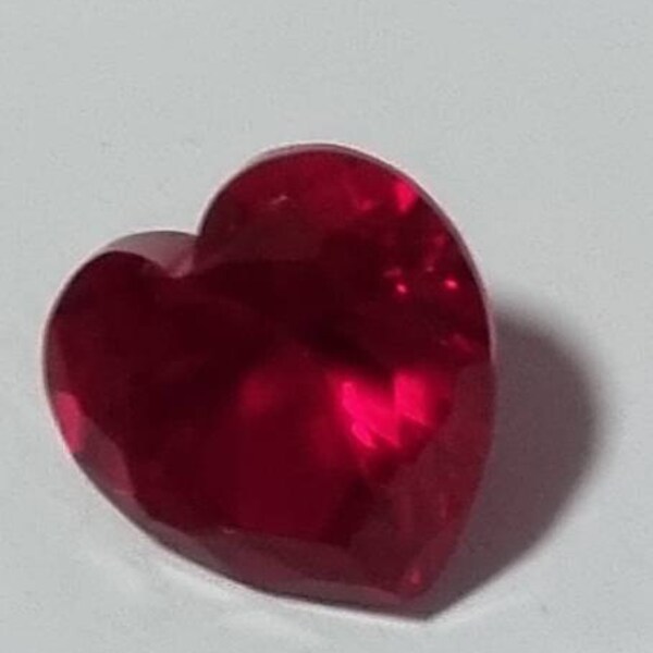 Genuine Flaming Ruby Acute Triangle Cut Loose Gemstone Red Corundum Lab ...