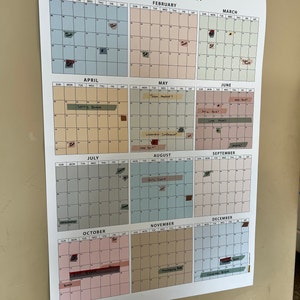 PRINTABLE 2024 Quarterly Wall Calendar Set, 90 Day Planning, Quarterly ...