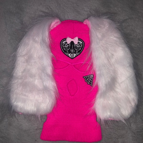 Custom Goth Punk Alt Bunny Ski Mask - Etsy