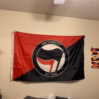 Antifascist Action Flag Banner 3 3x5ft Antifascist Anti-fascist ...