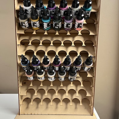 Wall Mounted Tube Type Paint Storage Rack 20/21ml Tubes or 37ml Tubes ...