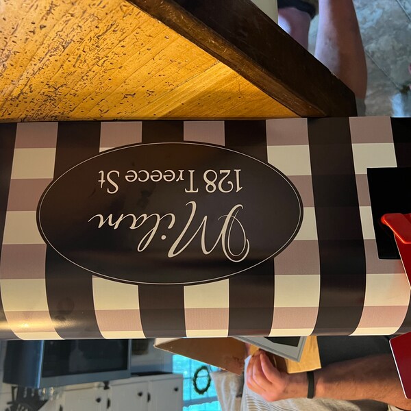 Custom Address Mailbox Covers Magnetic - Personalized Plaid Mailbox ...