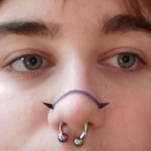 14K Gold Spike Pyramid Labret Stud Lip Jewellery, Lip Piercing Tragus ...