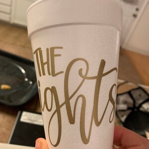 Hand Lettered Cups, Personalized, Monogrammed, Custom, Party, Foam ...
