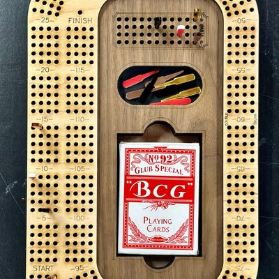 Cribbage Board, With Storage, SVG, Laser Cutting File - Etsy