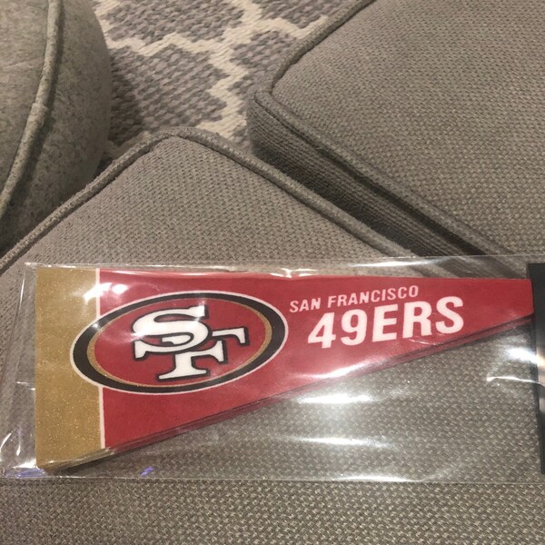 San Francisco 49ers NFL Felt Mini Pennants, 4" X 9" - Licensed by Rico ...