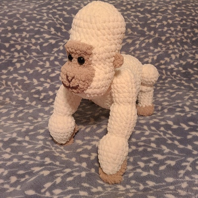 Crochet Gorilla, Monkey Crochet Pattern, Baby Gorilla Pattern, Plush ...