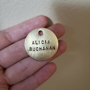 Hand Punched Brass Oval Numbered Tags Custom Numbered Locker - Etsy