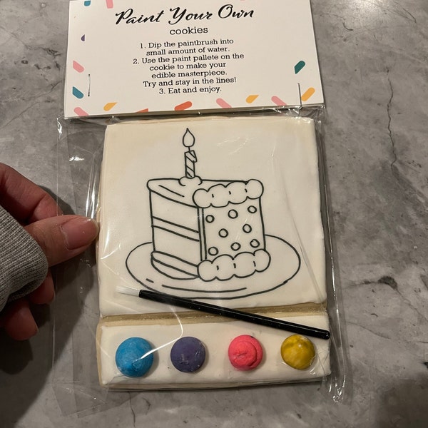 Paint Your Own Cookies - Personalized for Your Theme! - Etsy