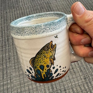 Classic Fishing Lures Mug Handmade With Original Artwork - Etsy