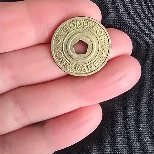 1970 to 1980 NYC Large Y Subway Token Center Y Cut Out MTA NYCTA New ...