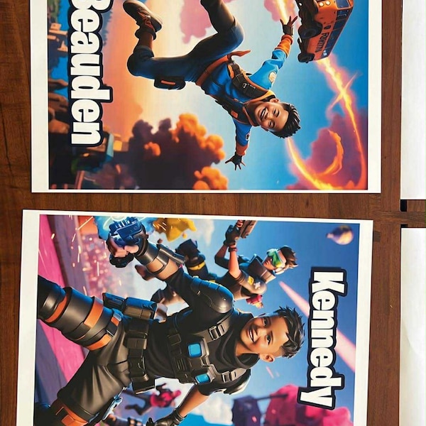 Custom Gamer Portrait From Photo, Personalized Game Character, Gamer ...