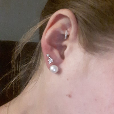 14k Solid Yellow Gold Ultimate Rook Piercing Hoop Ring..18g..7mm..1.2mm ...