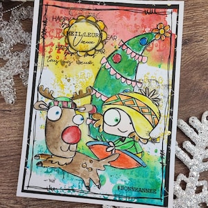 Hello June Whimsical Summertime Gal With Accent Images and - Etsy