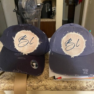Vintage Logo Hat, Custom Distressed Raggy Patch Hat With Your Logo ...