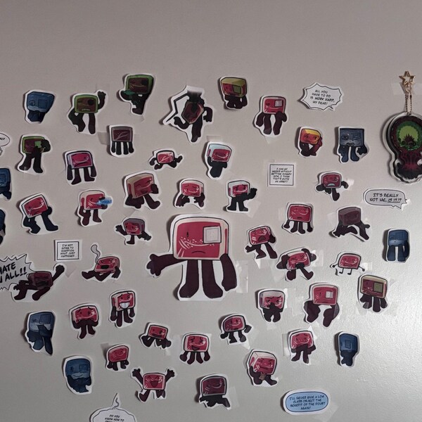 Fuzzball + Sharps Sticker Pack - Etsy