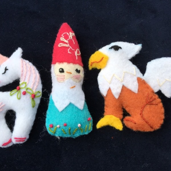 Mythical Creatures Set 2 Plush Pattern PDF, SVG Download for Felt ...