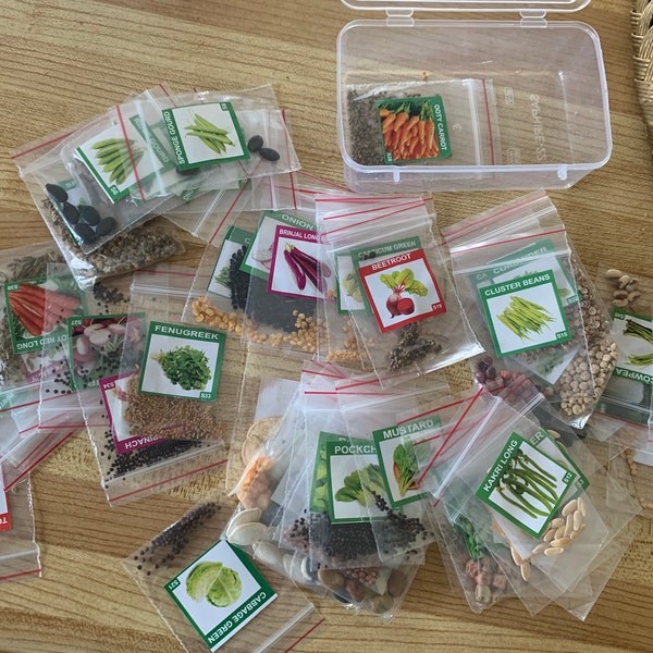 30 Varieties of Vegetable & Fruits Seeds for Kitchen Garden - 1800 ...