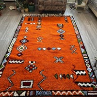 MAGNIFICENT 8X5 MOROCCAN RUG, Made to Order Carpet, Berber Beniourain ...