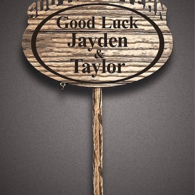 Wedding Cake Topper Sign Made of Wood in an Old Rustic Style. - Etsy