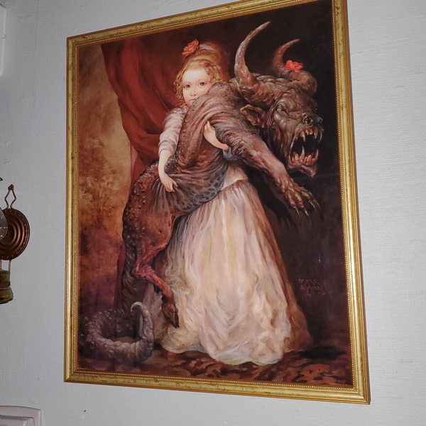 The Favorite (print) - Little Girl - Monster - Pet - Meme - Child ...