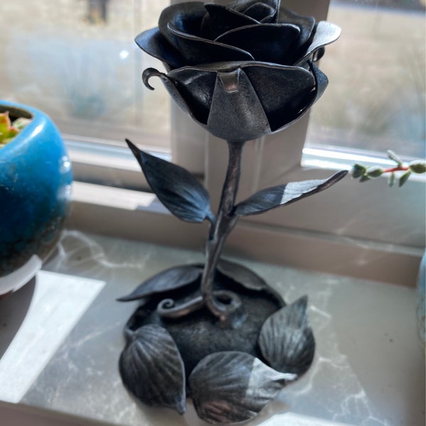 Forged Gift, Metal Rose, Steel Rose, Forged Rose, Persolizeted Gift ...