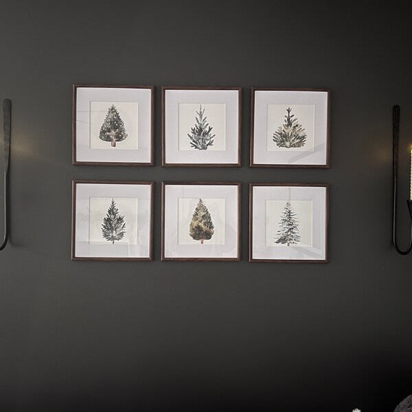 Christmas Tree Prints | 6 CHRISTMAS PRINTS | Farmhouse Christmas Wall ...