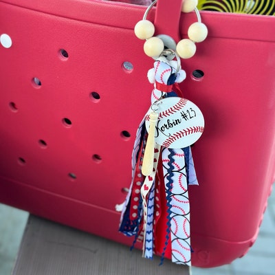 Custom Baseball Bag Charm Baseball Mom Baseball Keychains - Etsy
