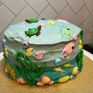 Safari Animal Jungle Fondant Cake Topper ,lion,monkey,giraffe,elephant ...