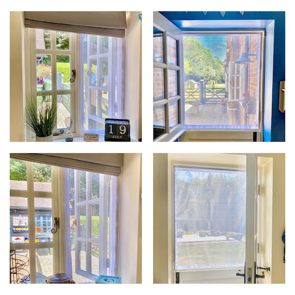 Small Custom Flat Cats Window Screens Mesh Window Protection for Cats ...