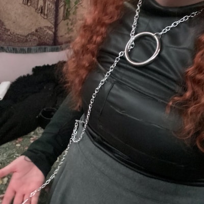 Deluxe Gloss Black Sansa Stark Chain Necklace - Etsy