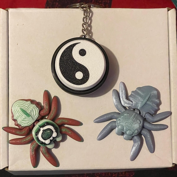 3D Printed Panic Button Fidget Clickers, Big Red Stop Button Clickers ...