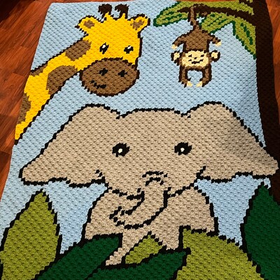 Spiderman C2C Row by Row Written Instructions Graph - Etsy