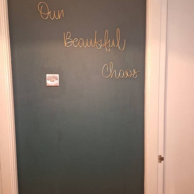 Custom Wooly Words Wire Art Kids Decor Colourful Words Childrens ...