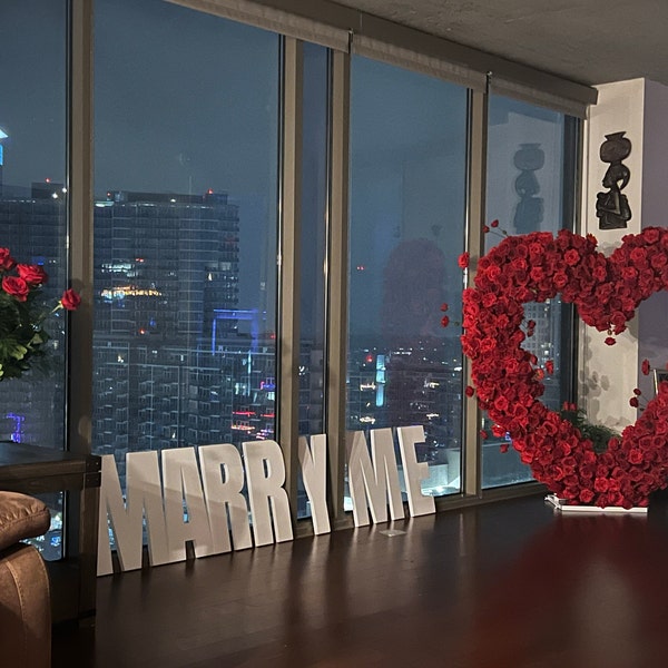 Marry Me Large Foam Letters | Custom Styrofoam Letters | Custom ...