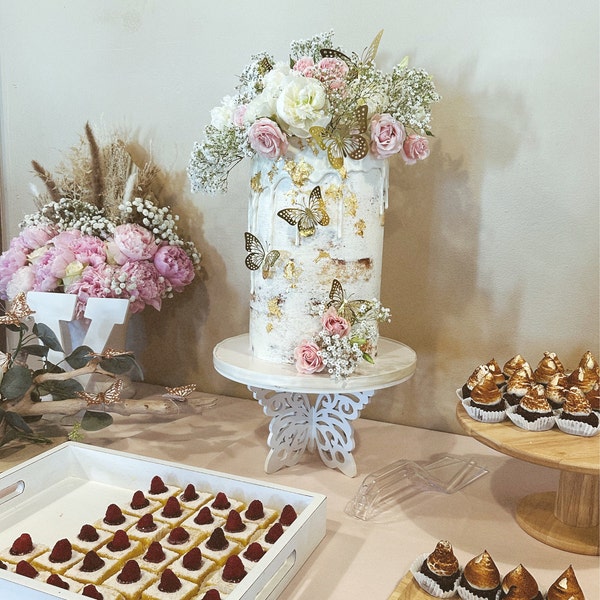 Butterfly Cake Stand | Perfect for Wedding Decorations, Birthday Party ...